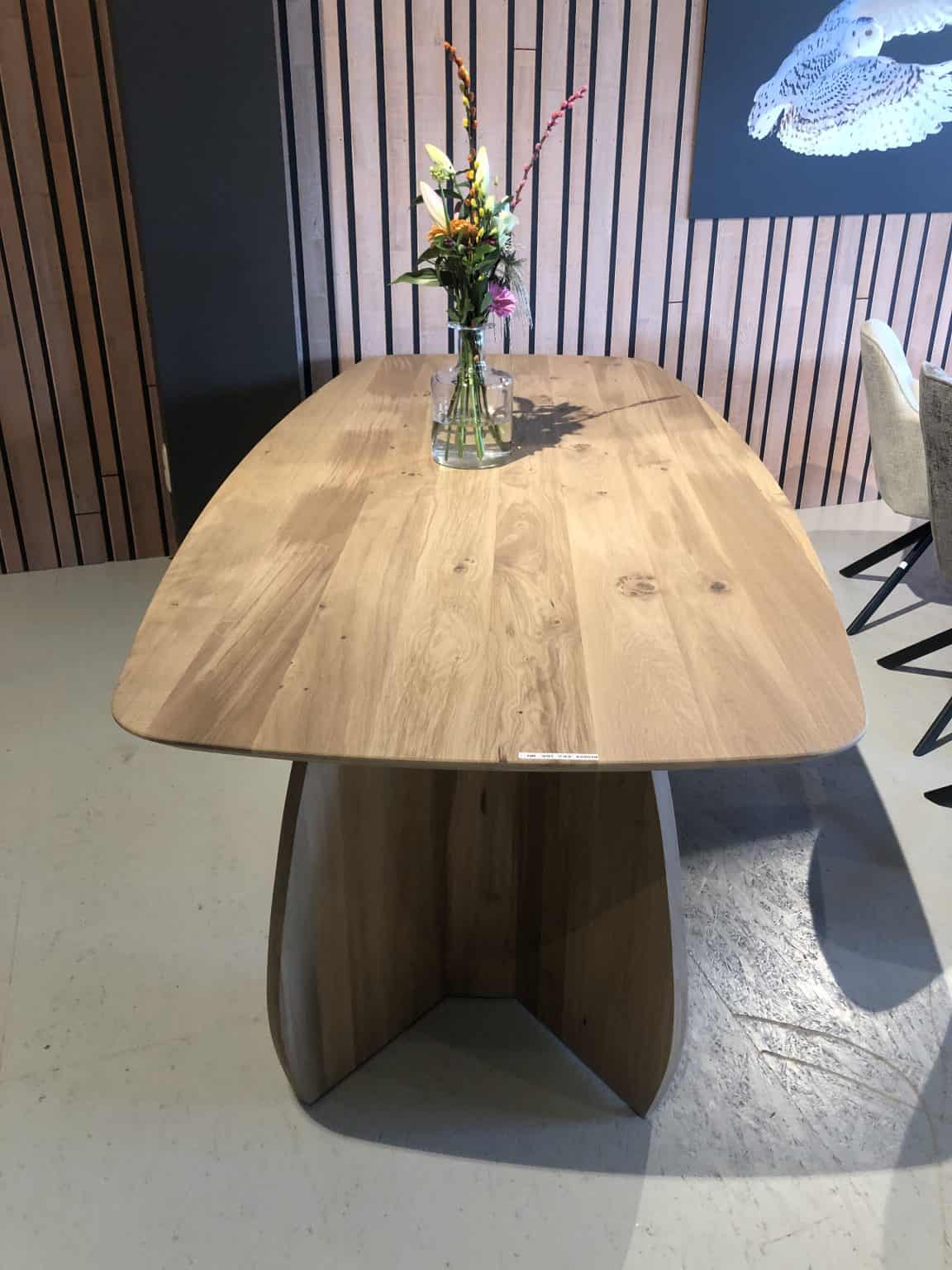 Eiken Eettafel Deens Ovaal + Eiken V Poten - Lok Living